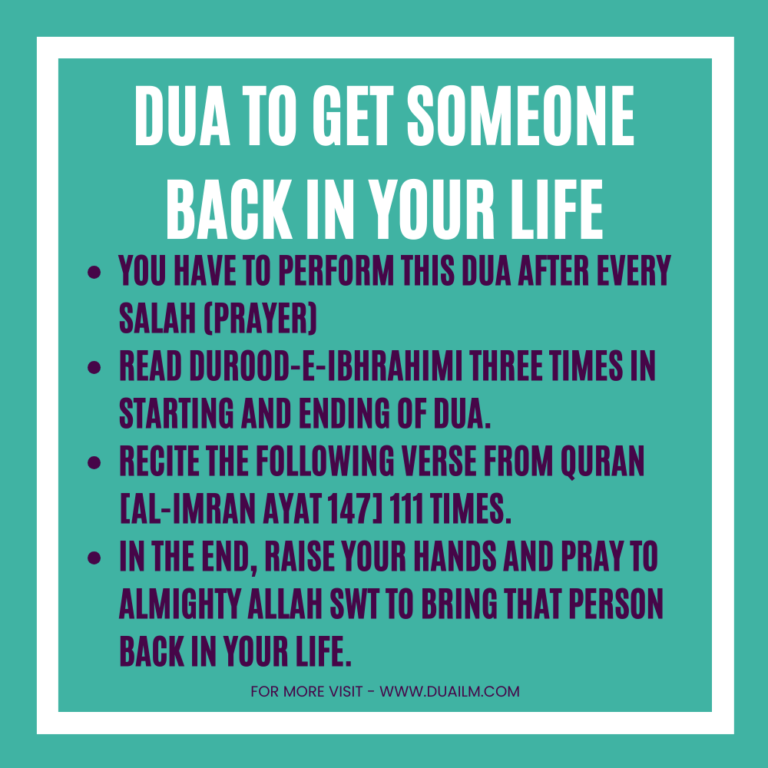 8 Powerful Dua To Get Someone Back In Your Life - Islamic Prayer