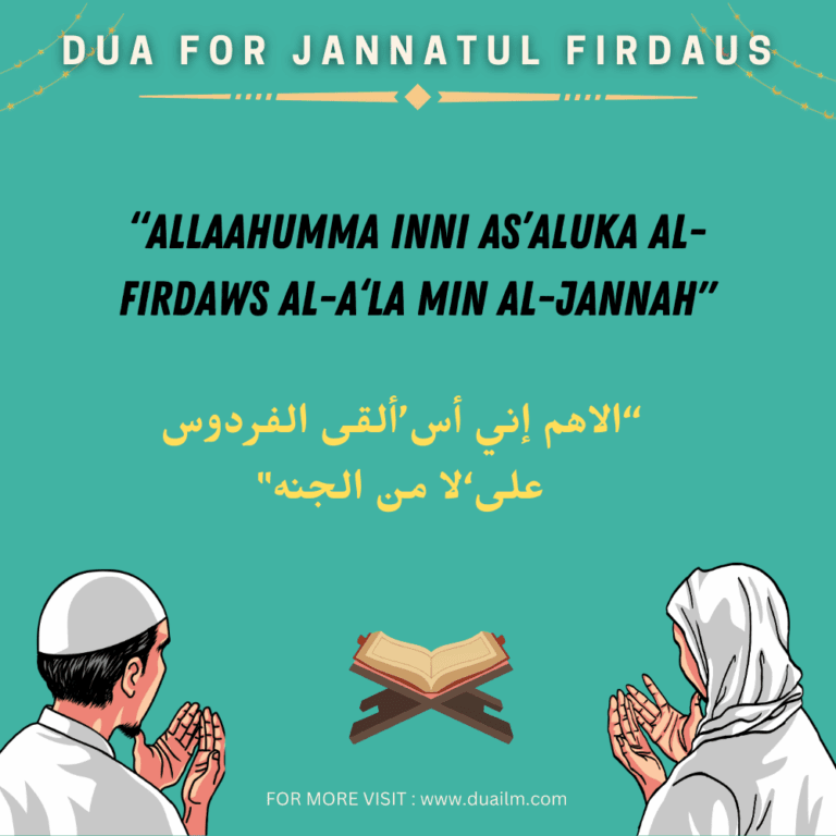 Dua For Jannah and Protection From Hell Fire