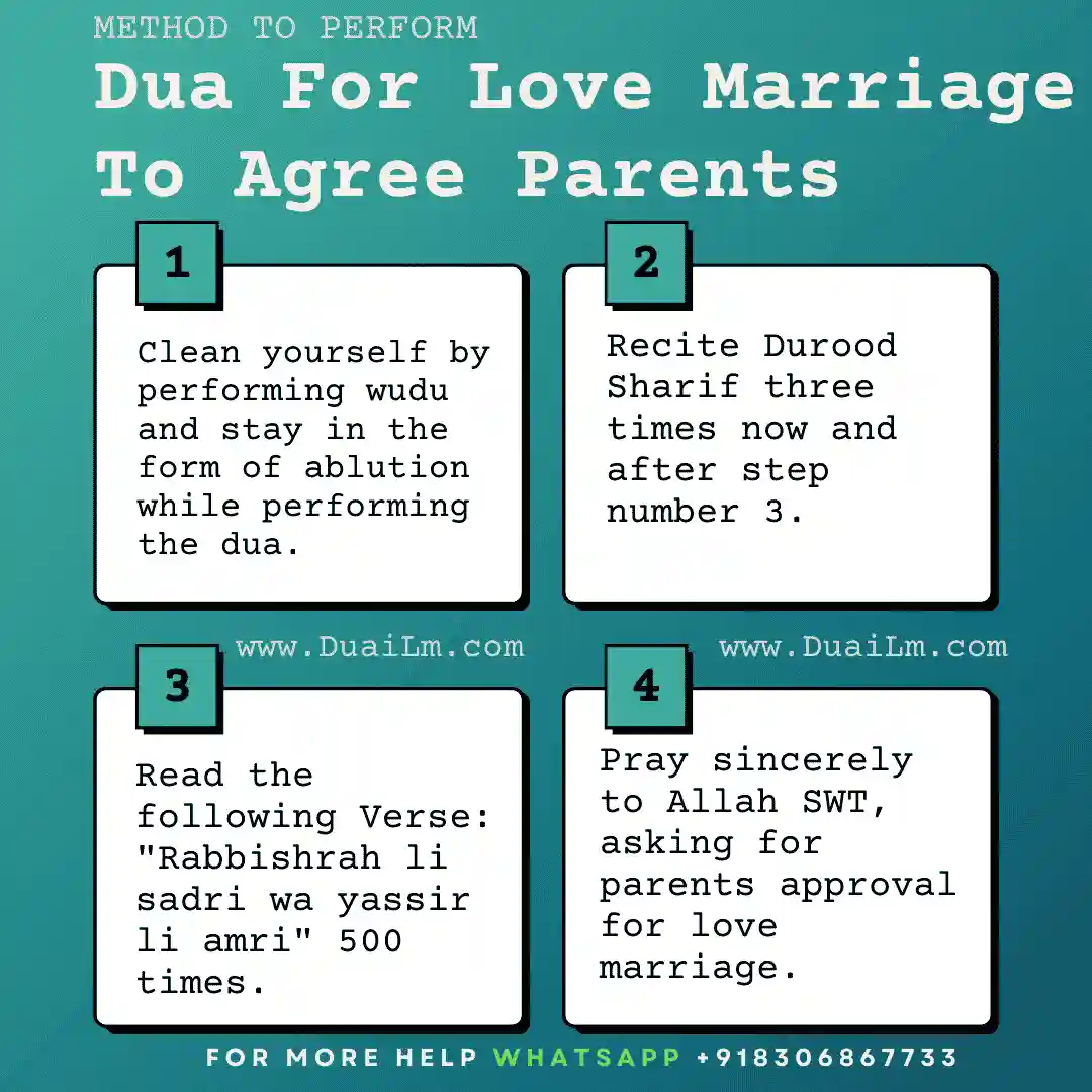 Dua For Love Marriage To Agree Parents (Convincing Wazifa)
